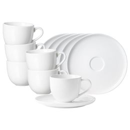 Ritzenhoff & Breker Ritzenhoff & Breker Kaffeetassen mit Untertassen Skagen 220 ml 6er Set