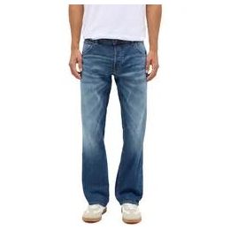 Straight-Jeans Mustang "Herren Style Michigan Straight", Herren, Gr. 30, L&auml;nge 34, 583 blau dunkel, Denim/Jeans, 98% Baumwolle, 2% Elasthan, unifarben, straight fit, Jeans Straight-Jeans
