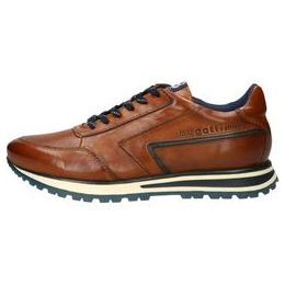 Sneaker Bugatti "Bugatti Sneaker Leder", Herren, Gr. 42, cognac, Leder, Schuhe Sneaker