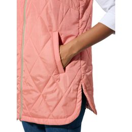 WITT Damen Steppweste mit Kapuze, pflegeleicht, flamingo, Gr&ouml;&szlig;e 52