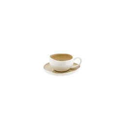 Wave Cream Mokkatassen mit Untertellern - 12-teiliges-Set