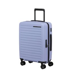 Hartschalen-Trolley Samsonite "RESTACKD", Gr. B/H/T: 40cm x 55cm x 20cm 39 l, lavender, Polypropylen, Koffer, mit fester Trennwand und verstellbaren Packgurten