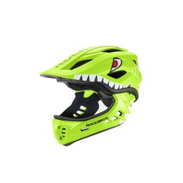 Rockbros TT-32004 Shark Kinder Fahrradhelm mit Kinnschutz Gr&ouml;&szlig;e M Gr&uuml;n