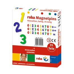 Magnet Roba "Magnetzahlen", bunt, Magnete, KinderH:5cm, Holz, H:5cm