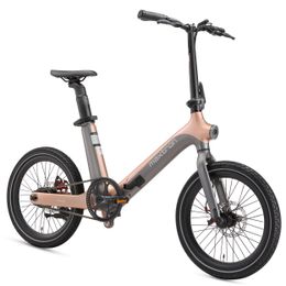 E-Bike MAXTRON "Smart 30 Urban" Gr. 42, metallic, goldgrau, schwarz, Elektrofahrr&auml;der, 42cm, 20 Zoll (50,80cm), E-Klapprad kompakt und flexibel f&uuml;r Stadt & Reise