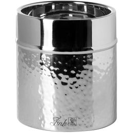 Kerzenhalter Fink "Stumpenkerzenhalter NASSAU", silber (silberfarben), H:11cm &Oslash;:10cm, Edelstahl, Kerzenhalter, Kerzenhalter, Leuchter f&uuml;r Stumpenkerzen bis ca. &Oslash; 8 cm