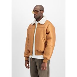 Bomberjacke Alpha Industries "B-15 Modified", Herren, Gr. XXL, camel, Obermaterial: 100% Polyester, Futter: 100% Polyester, Jacken Bomberjacke