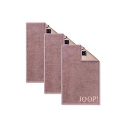 JOOP! G&auml;stehandtuch JOOP "G&auml;stetuch Classic Frottier 3er Pack", pink (rosa), B:30cm, Obermaterial: 100% Baumwolle CO., Handt&uuml;cher