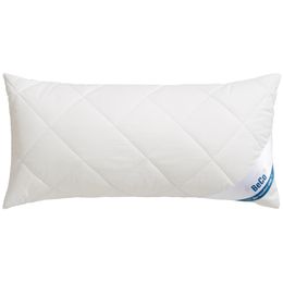 Microfaserkissen Beco "Beco Greenfirst gestepptes Kopfkissen 40x80 & 80x80cm", wei&szlig;, B:40cm L:80cm, Obermaterial: 100% Polyester, Kopfkissen