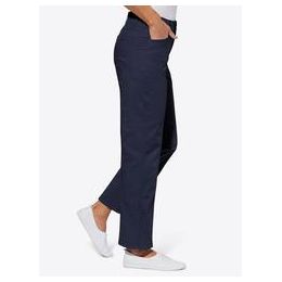 Webhose Classic Basics, Damen, Gr. 20, Kurzgr&ouml;&szlig;en, blau (marine), 98% Baumwolle, 2% Elasthan, unifarben, lang, Hosen