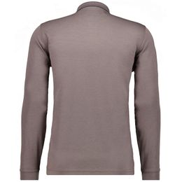Poloshirt Ragman, Herren, Gr. L, braun (macchiato), Piqu&eacute;, 70% Baumwolle 30% Polyester, regular fit, ohne Ausschnitt, Shirts