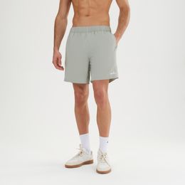 Badeshorts Ellesse "ALENZA SWIM SHORT", Herren, Gr. L, N-Gr, sage, Obermaterial: 100% Polyamid, Badehosen Badeshorts, sportliche Badehose, leichtes Design, komfortabler Sitz