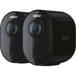 ARLO &Uuml;berwachungskamera "ARLO Ultra 2 Spotlight-Kamera-Set", schwarz, H:7,84cm T:8,9cm, &Uuml;berwachungskameras, Reichweite bis 91,4 m,Ger&auml;uscherkennung,Integrierte Sirene,Antenne