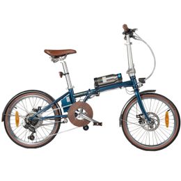 E-Bike MAXTRON "Smart 20, Klapprad" Gr. 33, blau, schwarz, Elektrofahrr&auml;der, 33cm, 20 Zoll (50,80cm), Kompakt und platzsparend f&uuml;r Alltag