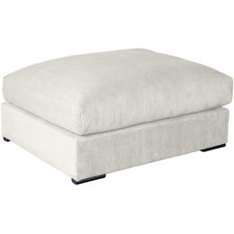 Polsterhocker Home Affaire "Finca XL, B: 101 cm", cream, B:101cm H:52cm T:97cm, 100% Polyester, Hocker, Polsterhocker, Mega-Hocker, in Cord oder Chenille-Struktur w&auml;hlbar