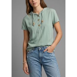Shirtbluse Kangaroos, Damen, Gr. 42, salbei, Single Jersey, Obermaterial: 100% Viskose. Obermaterial R&uuml;ckenteil: 95% Viskose, 5% Elasthan, figurumspielend h&uuml;ftlang, angeschnitten abgesteppte Kante, Blusen, figurumspielendes Blusentop, mit angeschnittenen &Auml;rmeln