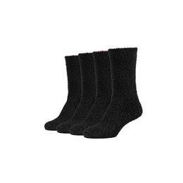 Socken Camano "4er Pack", Damen, Gr. 35-38, schwarz (schwarz mix), 98% Polyester, 2% Elasthan, uni, Socken Socken
