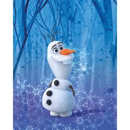 Bild Komar "Frozen Olaf Crystal", bunt (farbe bild(er): bunt), B:40cm H:50cm, Holz, Papier, Bilder, Bild, Wandbild zur Dekoration im Kinderzimmer - ohne Rahmen
