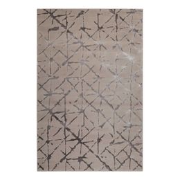 Teppich Esprit "Solveig", hellgrau, B:80cm H:12mm L:150cm, Polyester, Teppiche, Teppich, Kurzflorteppich, gewebt, geometrisch, modern, trendig, Skandi, weich