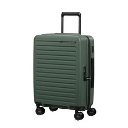 Hartschalen-Trolley Samsonite "RESTACKD", Gr. B/H/T: 40cm x 55cm x 20cm 39 l, sage, Polypropylen, Koffer, mit fester Trennwand und verstellbaren Packgurten