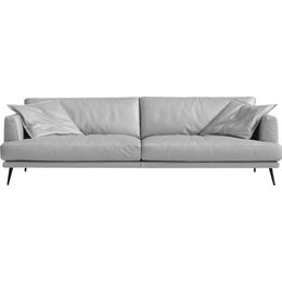 2,5-Sitzer Egoitaliano "Sophia, Designsofa mit extrakomfortablem Sitzkomfort, Breite 214cm", grau (stone), B:214cm H:77cm T:96cm, Leder BULL (Echtes Rindsleder). Geschliffenes, pigmentiertes und behandeltes Rindsleder mit einer Dicke von 1, 3-1, 5 mm. Es handelt sich um ein weiches, gesch&uuml;tztes Leder. Eine leichte Deckschicht sch&uuml;tzt sie vor Flecken, ohne ihre urspr&uuml;nglichen Eigenschaften zu ver&auml;n