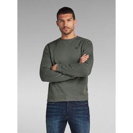 G-Star Raw Longpullover G-STAR "Premium Core Sweatshirt", Herren, Gr. XS, graphite, Obermaterial: 55% Baumwolle, 45% Polyester, Pullover Longpullover