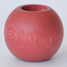 Gardinenbefestigungen Ersatzteile Kutti "Holzkugel, Schlaufenkugel, &Oslash; 25 mm" Gr. 1, rot (dunkelrot), &Oslash;:25cm, Holzwerkstoff, Gardinenbefestigungen, Deko f&uuml;r Raffrollos und Scheibengardinen