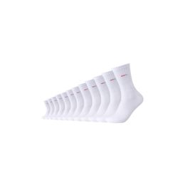 Socken Camano "12er Pack", Herren, Gr. 39-42, wei&szlig;, 78% Baumwolle, 19% Polyester, 3% Elastodien, uni, Socken Socken, 12er Pack, gek&auml;mmte Baumwolle f&uuml;r weichen Komfort, weiche Zehenn&auml;hte
