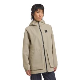 Funktionsparka Jack Wolfskin "TERRAVIEW 2L PARKA W", Damen, Gr. S (36), grau (stone), Obermaterial: 100% POLYESTER. Futter: 100% POLYESTER, Jacken