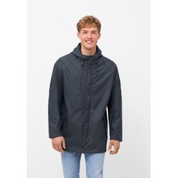 Regenjacke Derbe "Passby_plain", Herren, Gr. XL, blau (navy), Obermaterial: 100% Polyester; Futter: 100% Polyester, Basic, normal, B&uuml;ndchen, Jacken Regenjacke, wasserabweisend, winddicht, Kapuze