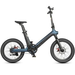 E-Bike MAXTRON "Smart 30 Urban" Gr. 42, dunkelblau, schwarz, Elektrofahrr&auml;der, 42cm, 20 Zoll (50,80cm), E-Klapprad kompakt und flexibel f&uuml;r Stadt & Reise