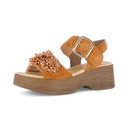 Riemchensandale Gabor "Riemchensandale", Damen, Gr. 36, orange, Schuhe Riemchensandale