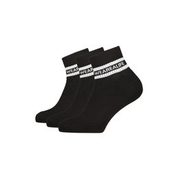 alife and kickin Sneakersocken ALIFE & KICKIN "Herren 3 PACK - EnnyAK Sneakersocken, Socken", Herren, Gr. 39-42, schwarz, 75% Baumwolle, 20% Polyester, 3% Polyamid, 2% Elasthan, normal, Socken Sneakersocken, Sneakersocken kn&ouml;chelhoch mit Streifen, aus Baumwolle mit weichem Bund