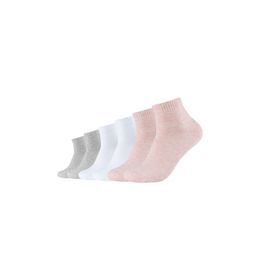 Kurzsocken s.Oliver "6er Pack", Herren, Gr. 35-38, rosa (ros&eacute; melange), 76% Baumwolle, 23% Polyamid, 1% Elasthan, uni, Socken