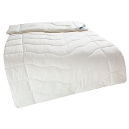 Kunstfaserbettdecke Beco "EcoWell Bettdecken Blauer Engel zertifiziert F&uuml;r Sommer und Winter", beige (natur), B:135cm L:200cm, Obermaterial: 100% Polyester, Bettdecken, Bettdecke 135x200 cm, 155x220 cm und weitere Gr&ouml;&szlig;en
