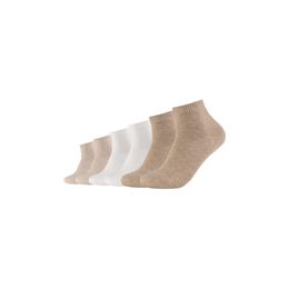 Kurzsocken s.Oliver "6er Pack", Herren, Gr. 43-46, beige (nature melange), 76% Baumwolle, 23% Polyamid, 1% Elasthan, uni, Socken
