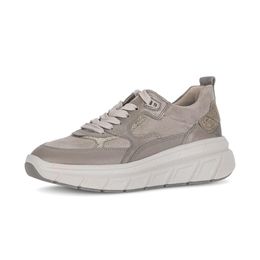 Sneaker Gabor "Sneaker low", Damen, Gr. 37,5, beige, Schuhe Sneaker
