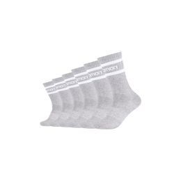 Sportsocken Salomon "LIFE 6er Pack", Damen, Gr. 39-41, grau (grau wei&szlig;), 60% Baumwolle, 38% Polyamid, 2% Elasthan, Socken Sportsocken
