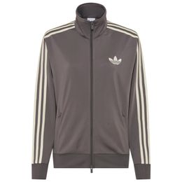 Trainingsjacke adidas originals "FIREBIRD TRACK LOOSE", Damen, Gr. XL, charcoal, cream wei&szlig;, Obermaterial: 100% Polyester, Jacken Trainingsjacke, FIREBIRD, locker geschnitten