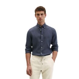 Marc O'Polo Langarmhemd MARC O'POLO "aus reinem Leinen", Herren, Gr. XL, Normalgr&ouml;&szlig;en, faded blau, Obermaterial: 100% Leinen, unifarben, figurbetont normal, Doppelmanschette, Hemden