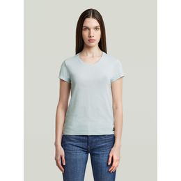 G-Star Raw T-Shirt G-STAR "Eyben Slim V-Neck Top 2.0", Damen, Gr. L, plein air, Obermaterial: 100% Baumwolle, Shirts T-Shirt