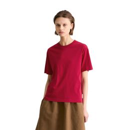 Marc O'Polo T-Shirt MARC O'POLO DENIM "aus Organic Cotton", Damen, Gr. L, vivid cherry, Obermaterial: 100% Baumwolle, unifarben, Basic, regular fit, Rundhals, normaler Saum, Shirts T-Shirt