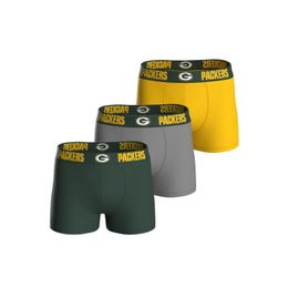 Boxershorts NFL "Boxershort NFL 3pk Boxers 3er Pack", Herren, Gr. L, bunt (gr&uuml;n bay packers), Obermaterial: 95% Baumwolle CO. 5% Elasthan EL., Unterhosen