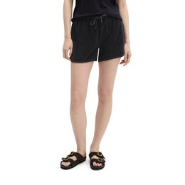 Marc O'Polo Shorts MARC O'POLO "aus Organic Cotton-Mix", Damen, Gr. M, Normalgr&ouml;&szlig;en, deep night blau, Obermaterial: 80% Baumwolle, 20% Polyester, unifarben, regular fit kurz, Hosen Shorts