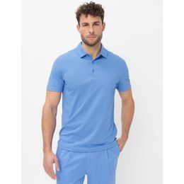 Poloshirt Brax "Style PEPE", Herren, Gr. L (52), mittelblau, 65% Baumwolle, 35% Polyester, Shirts