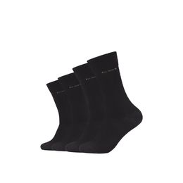Socken Camano "4er Pack", Herren, Gr. 39-42, schwarz, 40% Wolle, 40% Polyacryl, 18% Polyamid, 2% Elasthan, uni, Socken Socken