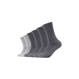 Socken s.Oliver "6er Pack", Herren, Gr. 47-49, grau, 68% Baumwolle, 30% Polyester, 2% Elastodien, uni, Socken Socken