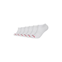 Sneakersocken s.Oliver "6er Pack", Herren, Gr. 39-42, wei&szlig;, 69% Baumwolle, 21% Polyester, 7% Polyamid, 3% Elasthan, uni, Socken Sneakersocken, 6er Pack Mesh-Bel&uuml;ftung f&uuml;r ausgeglichenes Fu&szlig;klima