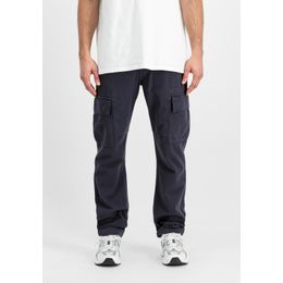 Cargohose Alpha Industries "Agent Pant", Damen, Gr. 28, Normalgr&ouml;&szlig;en, blau (rep.blau), Obermaterial: 100% Baumwolle; Futter: 100% Baumwolle, Hosen Cargohose