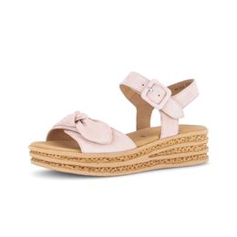 Plateausandaletten Gabor "Plateau Sandale", Damen, Gr. 37, rosa, Schuhe